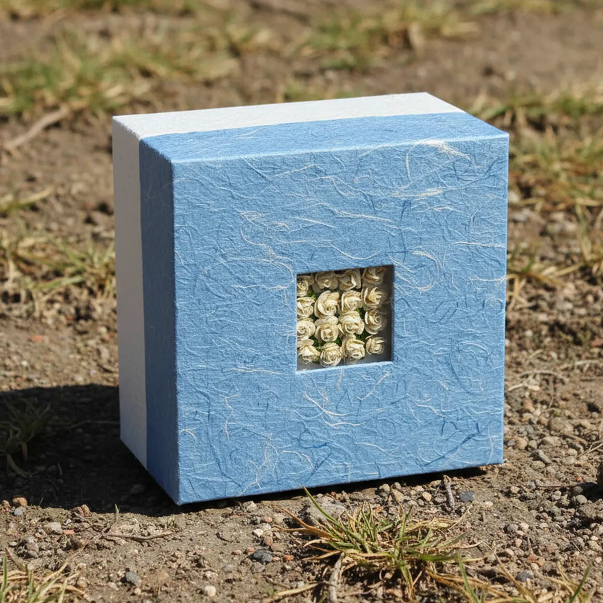 Blue Embrace Biodegradable Land Burial Urn - Adult