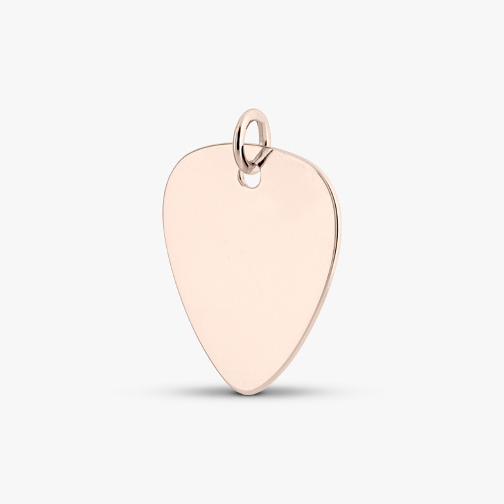Exquisite Self-fill Plectrum Ashes Pendant in White Gold
